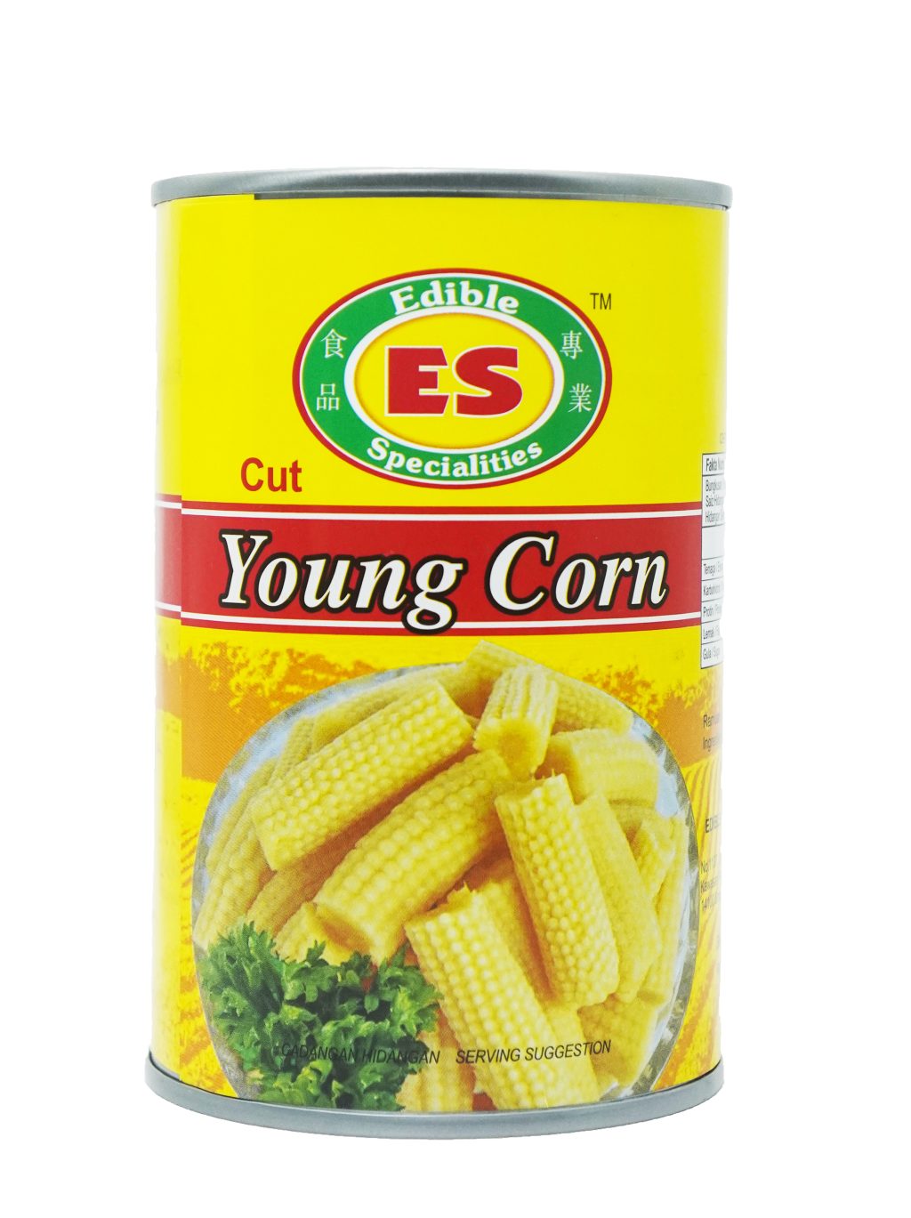 ES CUT YOUNG CORN (24 X 425GM) - Edibles